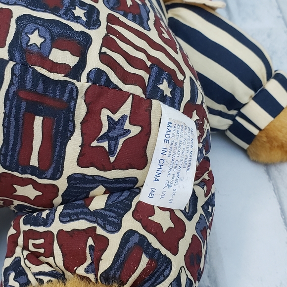 MTY INTERNATIONAL | Toys | Vintage Mty American Flag Teddy Bear 4 Plush ...